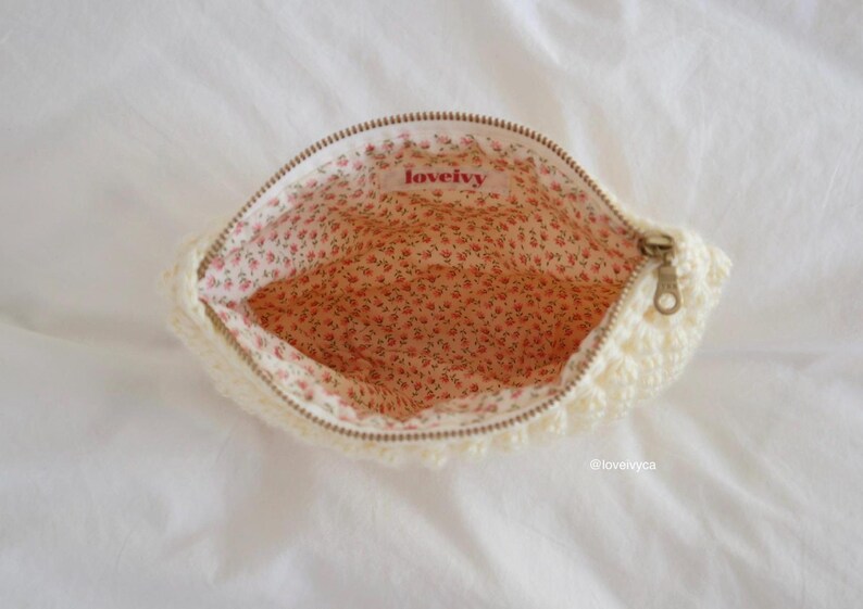 Large Cream Bobble - Makeup Bag - Etsy