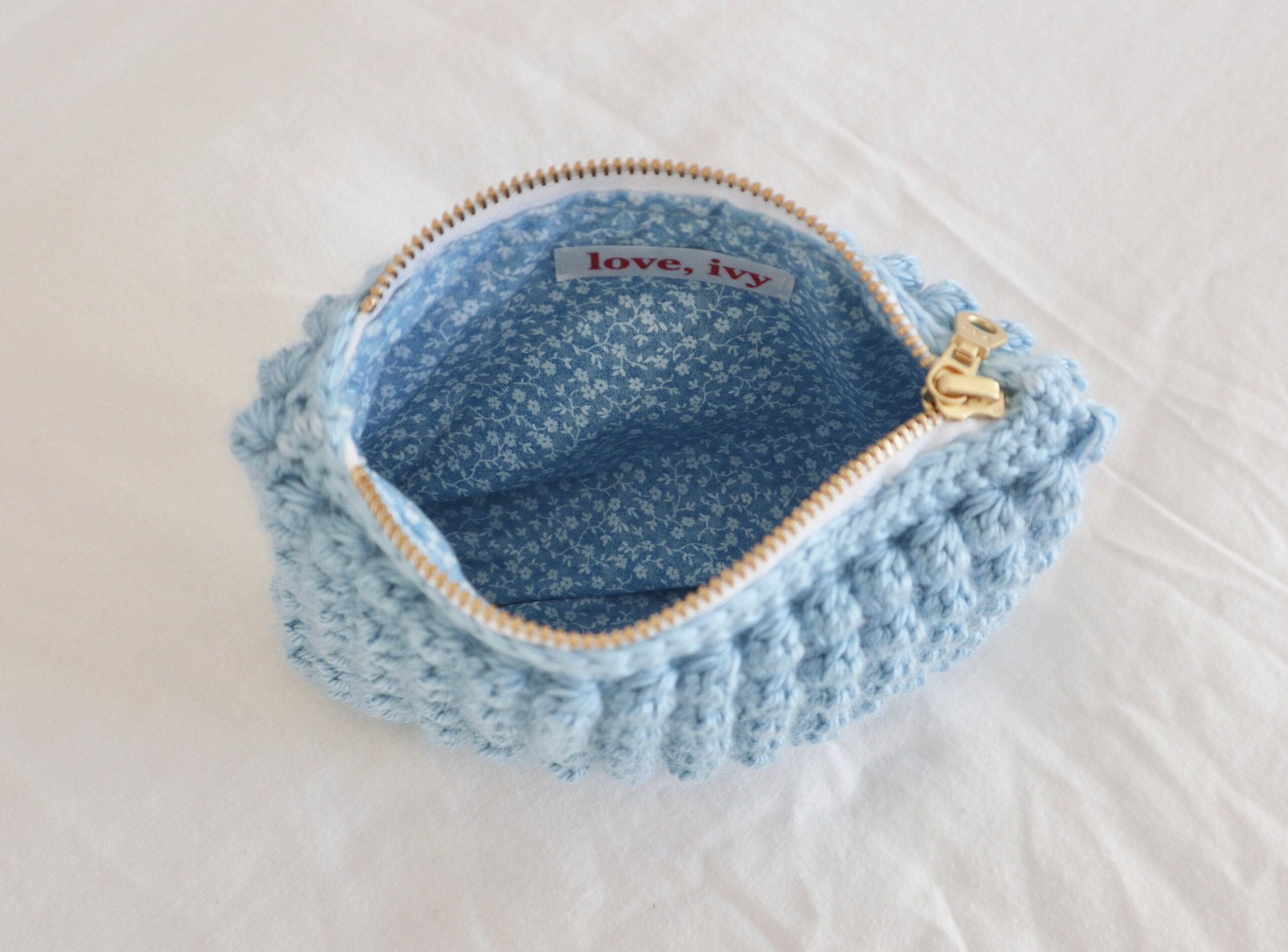 Baby Blue Bobble Makeup Bag - Etsy