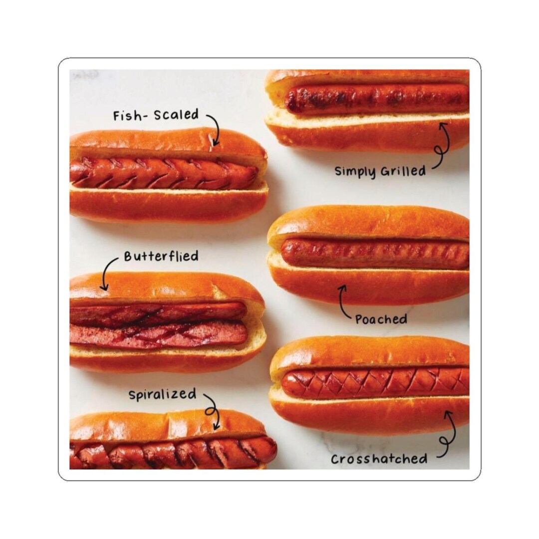 Hot Dog Stickers: Fun Food Decals, Kitchen & Laptop Decor - Etsy