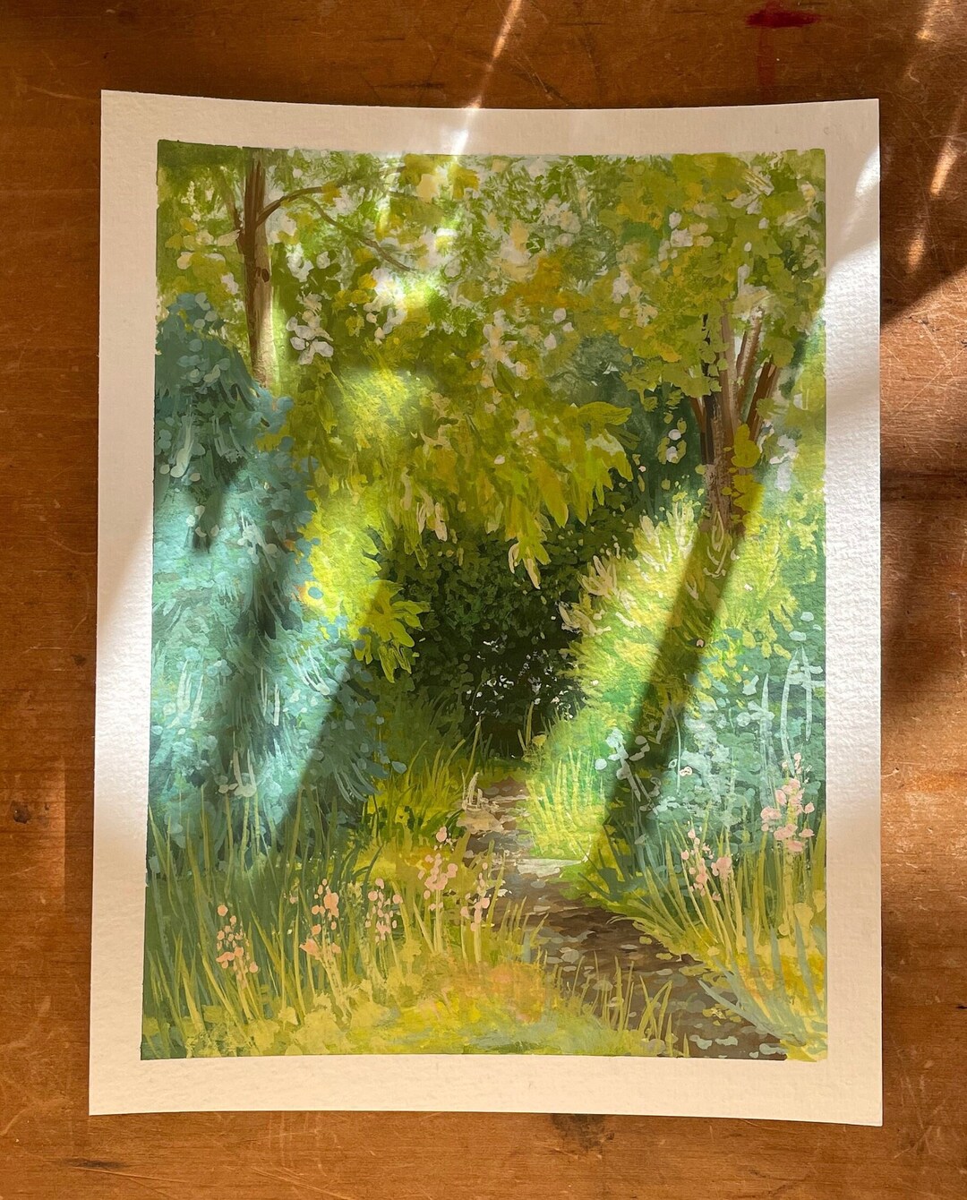 Green Pathway Painting - Etsy