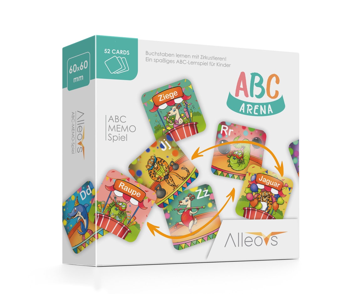 ABC Letter Memory Game - Etsy
