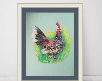 Oil Pastel on Paper | Etsy