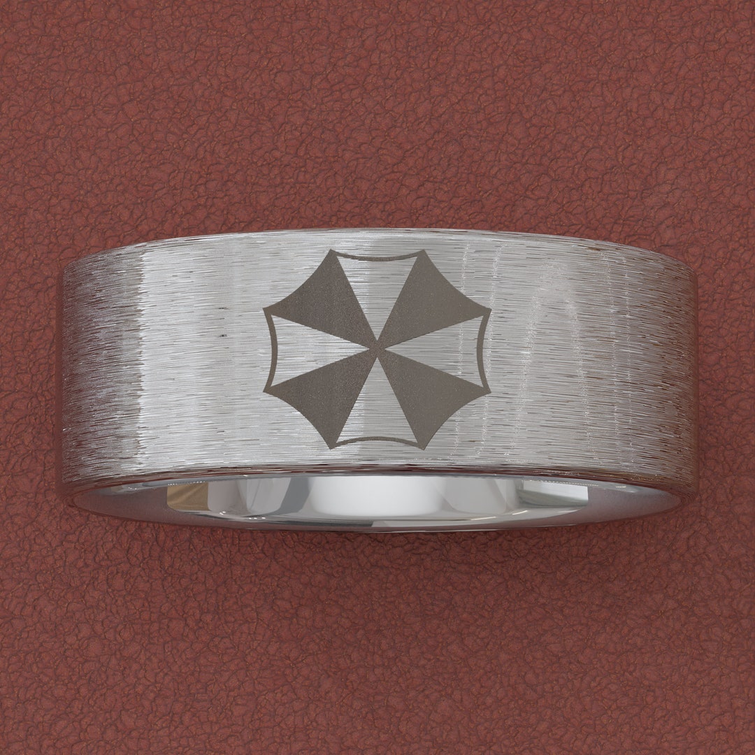Umbrella Corporation From Resident Evil Videogames Engraved Tungsten ...