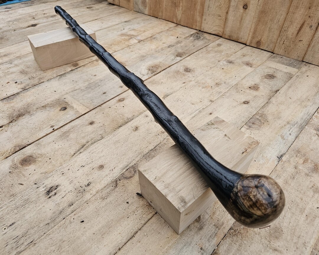 Traditional Irish Blackthorn Walking Stick Grown and Crafted in Ireland ...