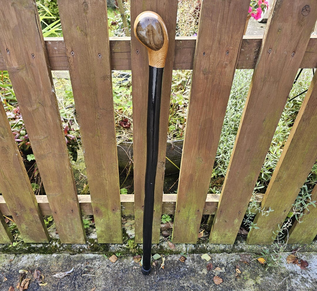 Heavy Irish Blackthorn Walking Stick With an Irish Bog Oak/holly/ash ...