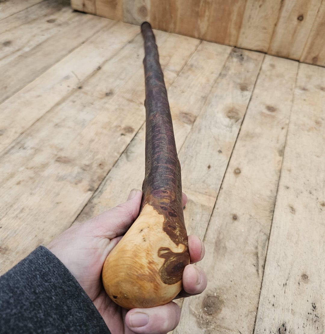 Irish Blackthorn Walking Stick With 3 Coats of Natural Tung Oil Hand ...