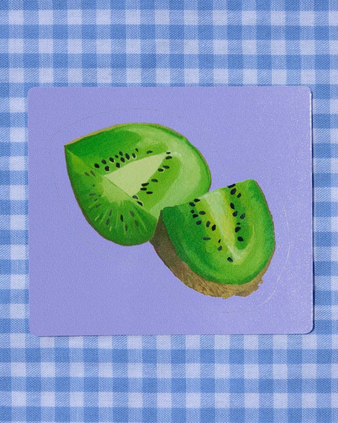 Kiwi Fruit Stickers glossy Large Kiss Cut Sticker - Etsy