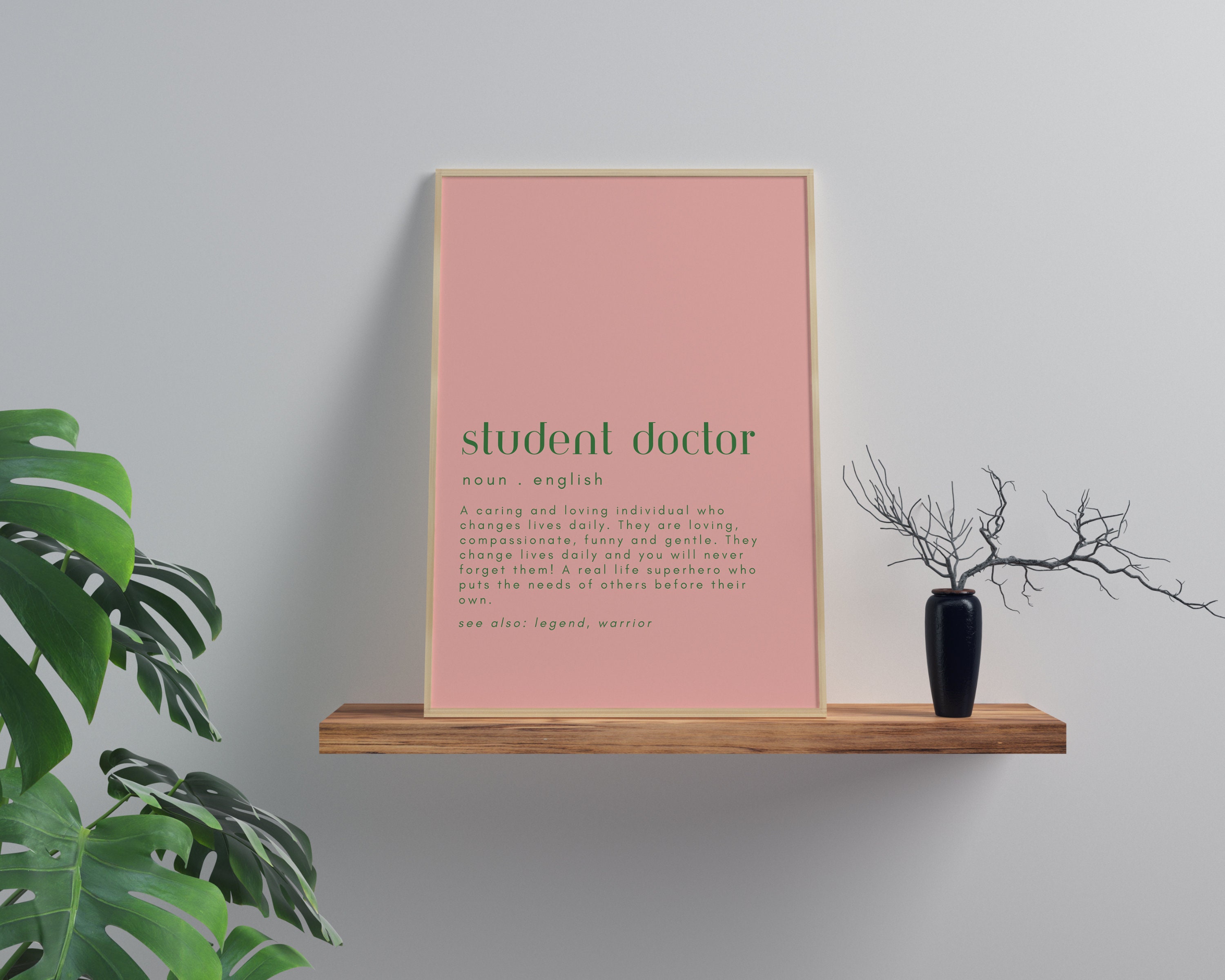 Student Doctor Definition Print Medical Student Definition - Etsy