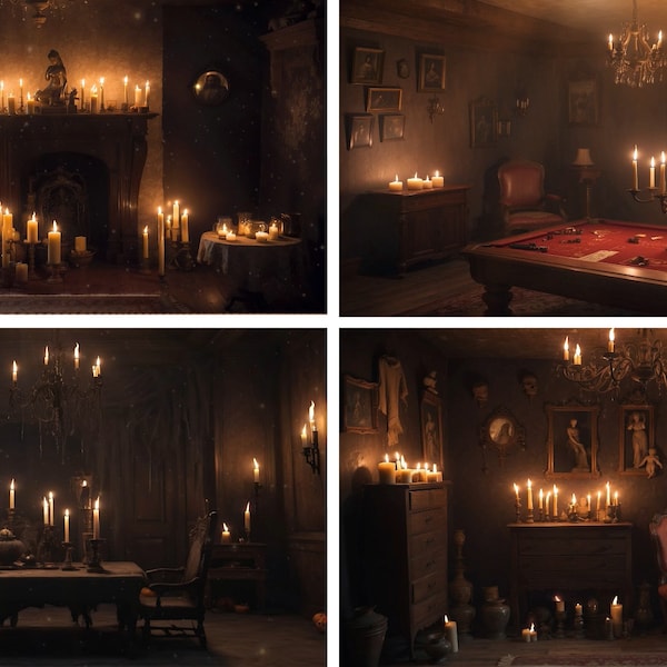 4 ANIMATED BACKGROUNDS Pack Magical Library Lofi Cozy Ambience Looped ...