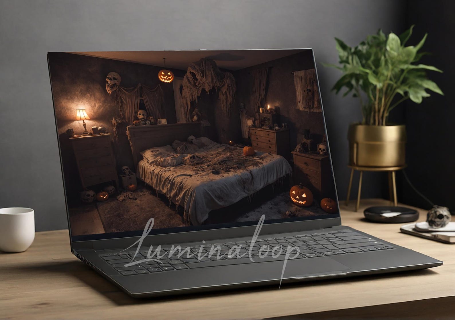 Gothic Horror Animated Stream Background: Halloween Vtuber Twitch ...