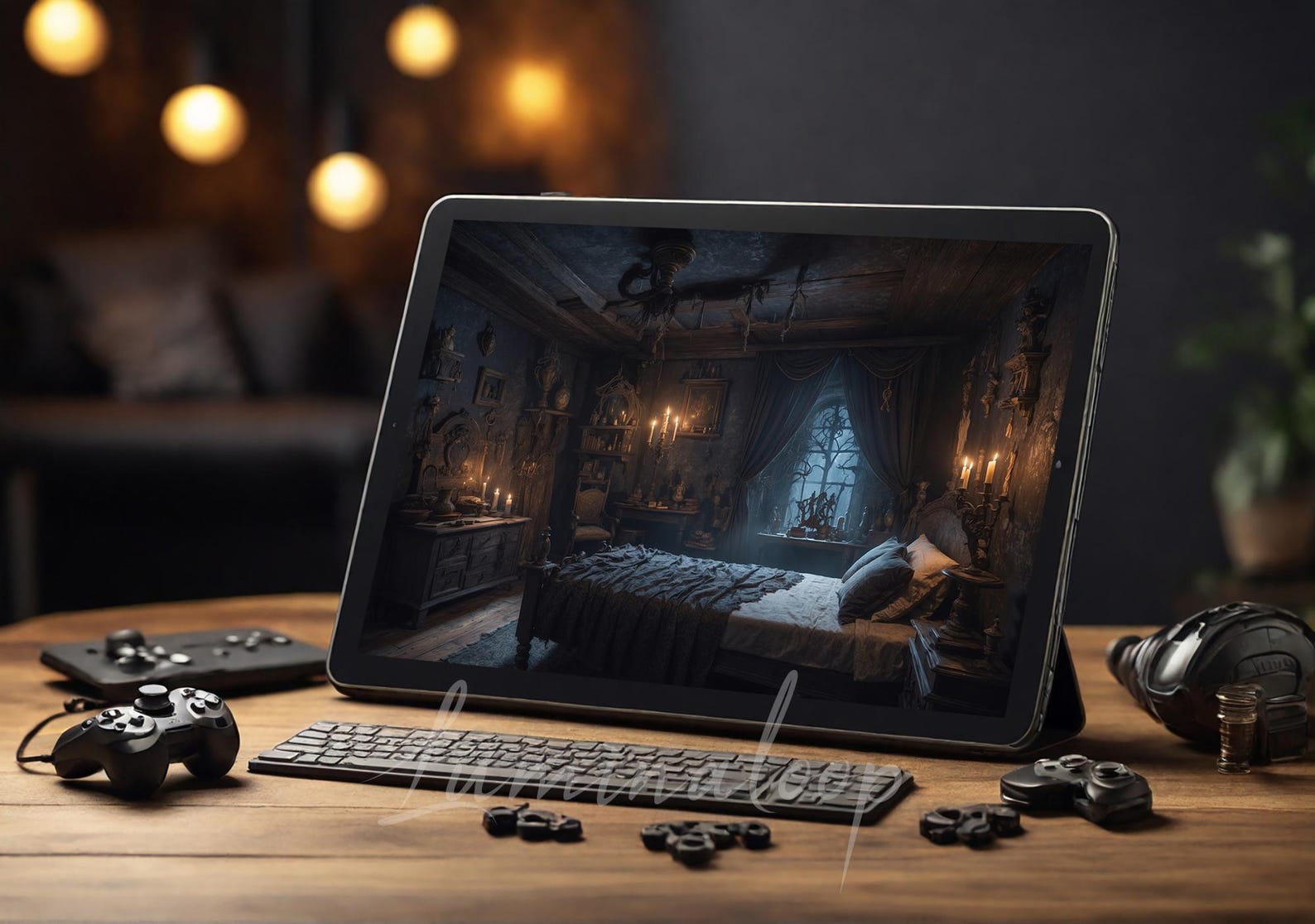 ANIMATED BACKGROUND | Haunted Magic, Terror Bedroom | Lofi Love Cozy ...