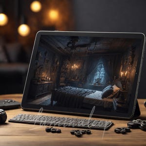 ANIMATED BACKGROUND | Haunted Magic, Terror Bedroom | Lofi Love Cozy ...