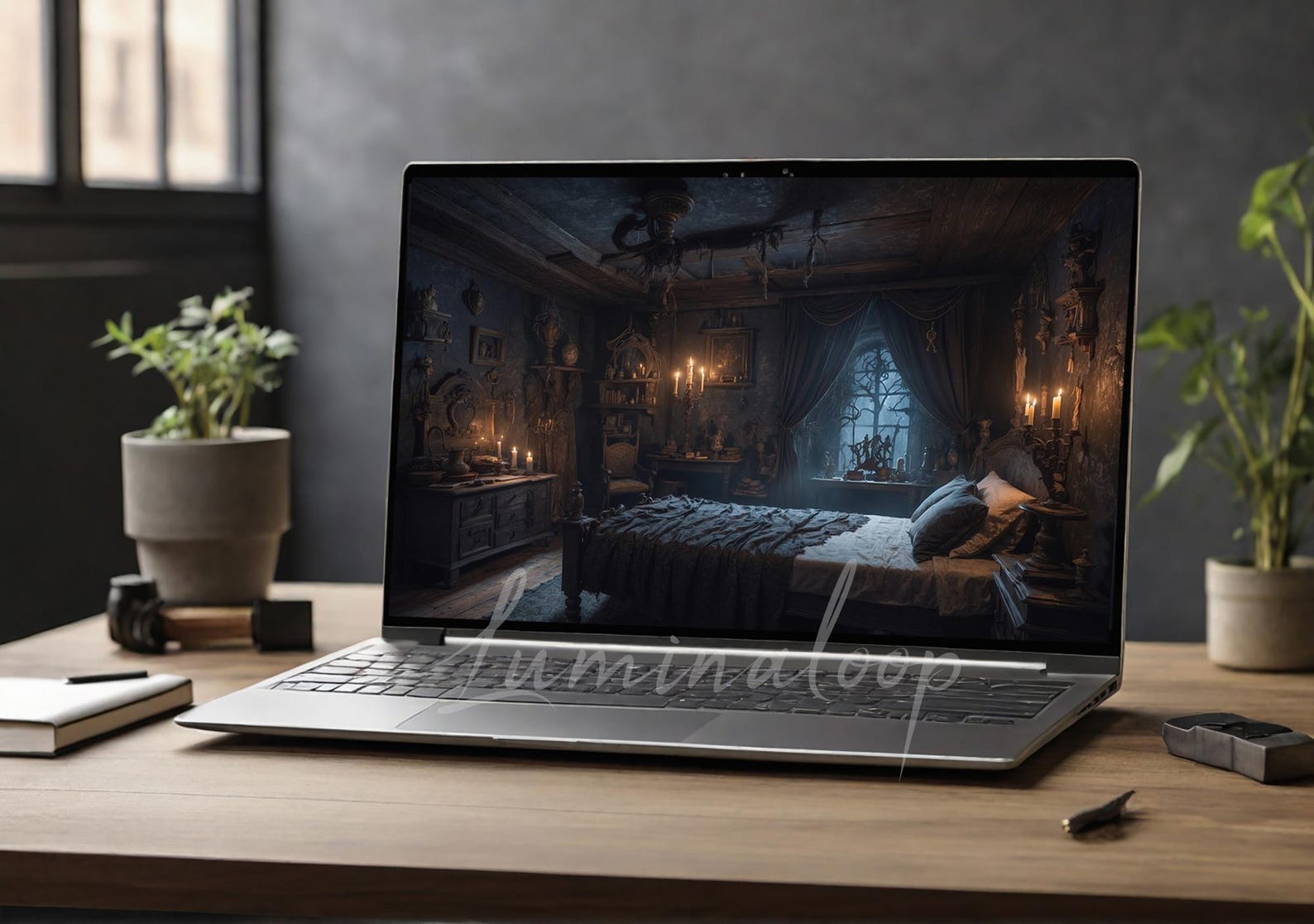 ANIMATED BACKGROUND | Haunted Magic, Terror Bedroom | Lofi Love Cozy ...