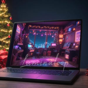 Christmas Arcade Gaming Room Animated Stream Background (MP4) - Etsy