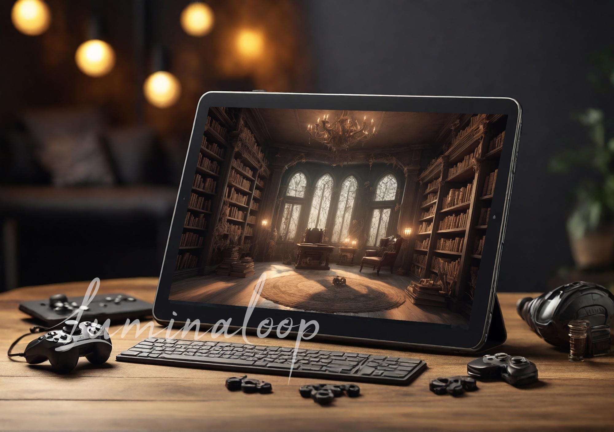 ANIMATED BACKGROUND |magical Nook | Lofi Cozy Ambience Looped Vtuber ...