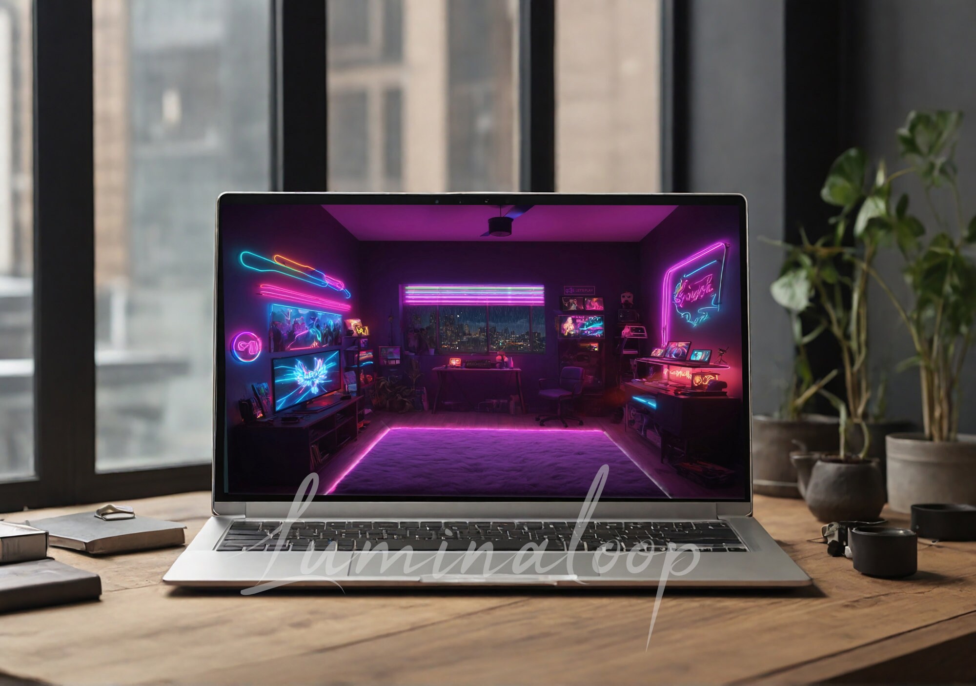 ANIMATED BACKGROUND | Bedroom Illuminations, Glowing Dreams | Lofi Cozy ...