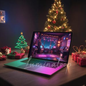 Christmas Arcade Gaming Room Animated Stream Background (MP4) - Etsy