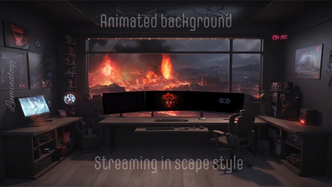 ANIMATED BACKGROUND |streaming in Scape Style | Lofi Cozy Fantasy ...