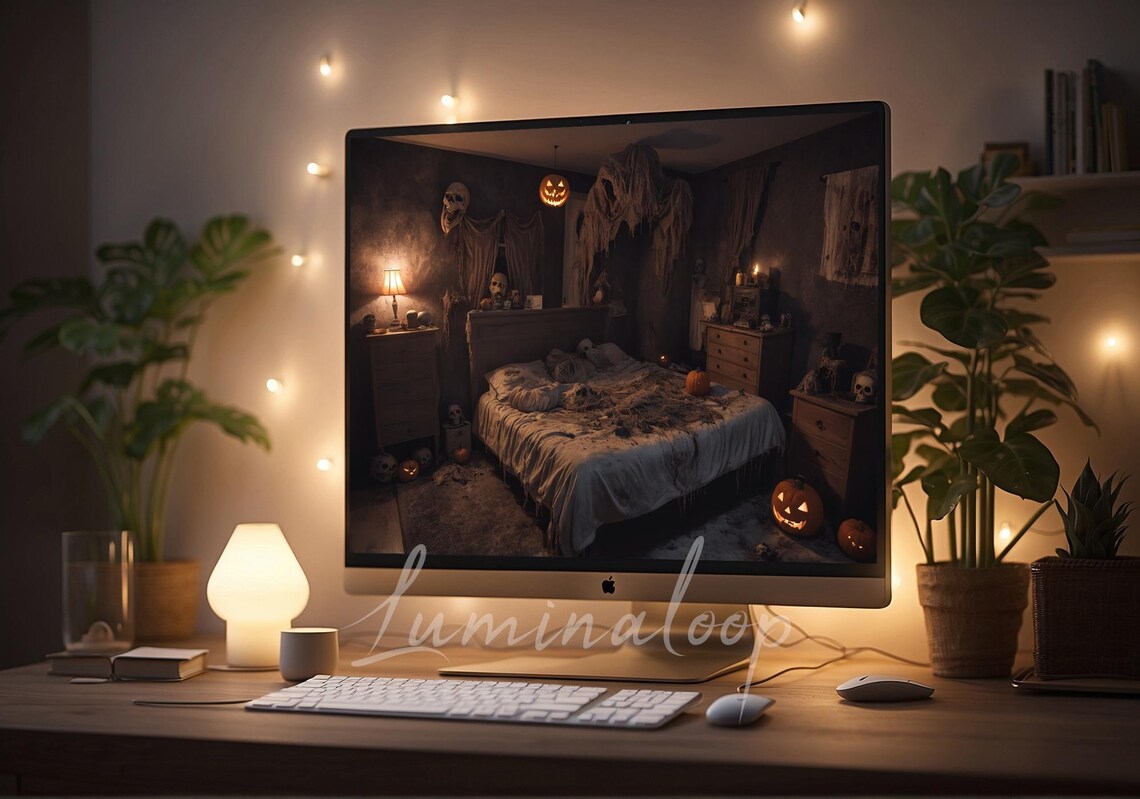 Gothic Horror Animated Stream Background: Halloween Vtuber Twitch ...