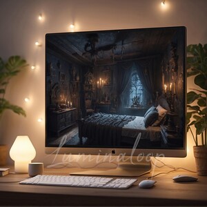 ANIMATED BACKGROUND | Haunted Magic, Terror Bedroom | Lofi Love Cozy ...