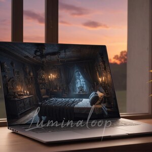 ANIMATED BACKGROUND | Haunted Magic, Terror Bedroom | Lofi Love Cozy ...