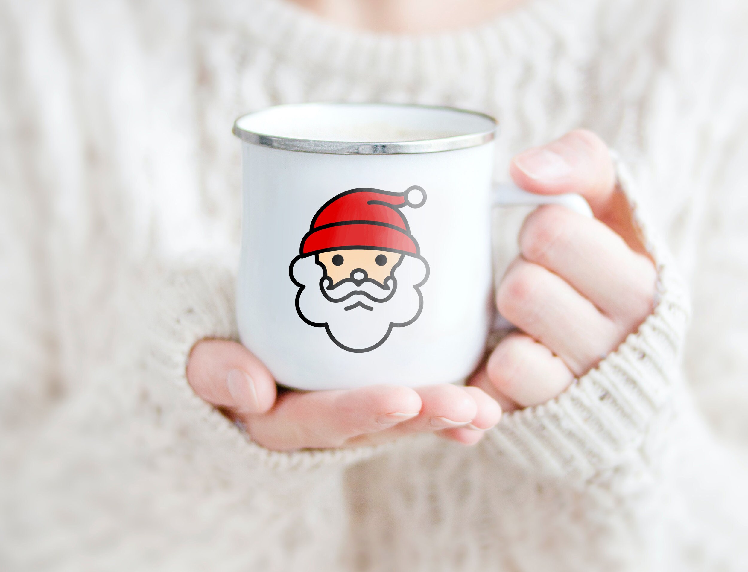 Santa Face Svg, Santa Claus Svg, Christmas Svg, Santa Head Svg, Funny ...