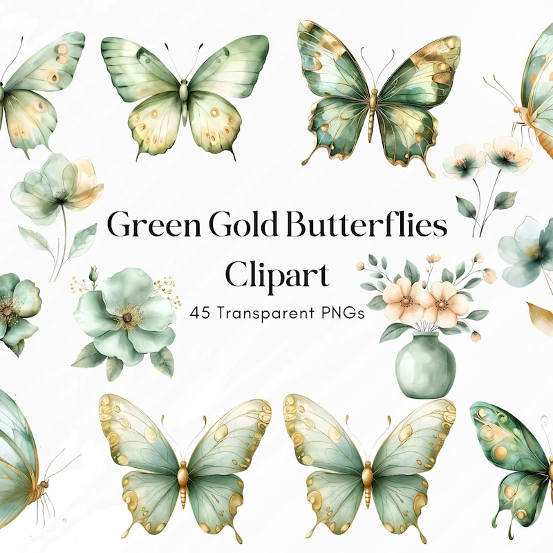 Green Butterfly - Etsy