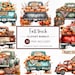 30 Fall Truck Clipart Bundle | Pumpkin & Sunflower Vintage Trucks ...