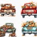 30 Fall Truck Clipart Bundle | Pumpkin & Sunflower Vintage Trucks ...