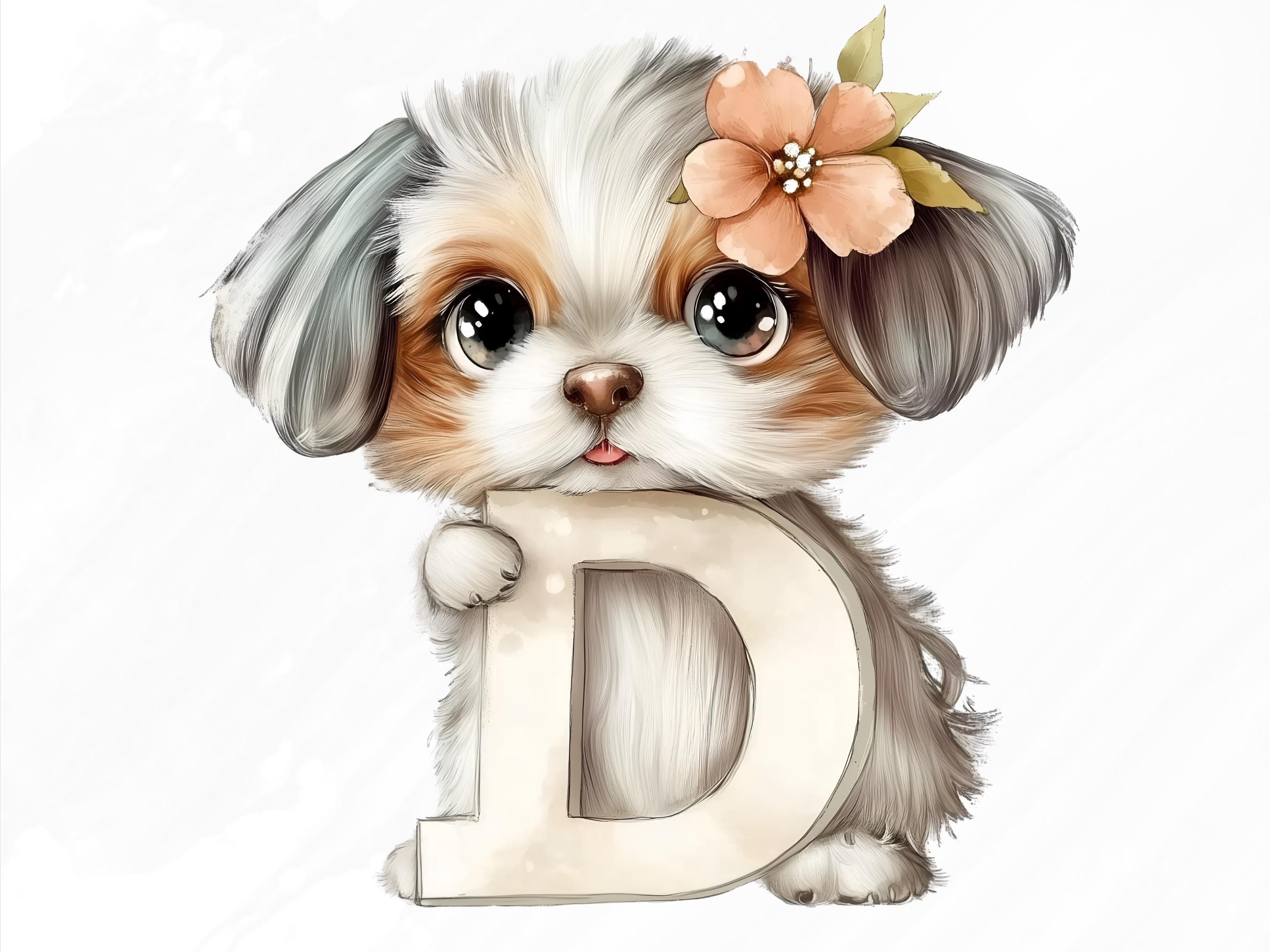 Watercolor Animal Alphabet Clipart, Cute Animal Letters PNG, Alphabet ...