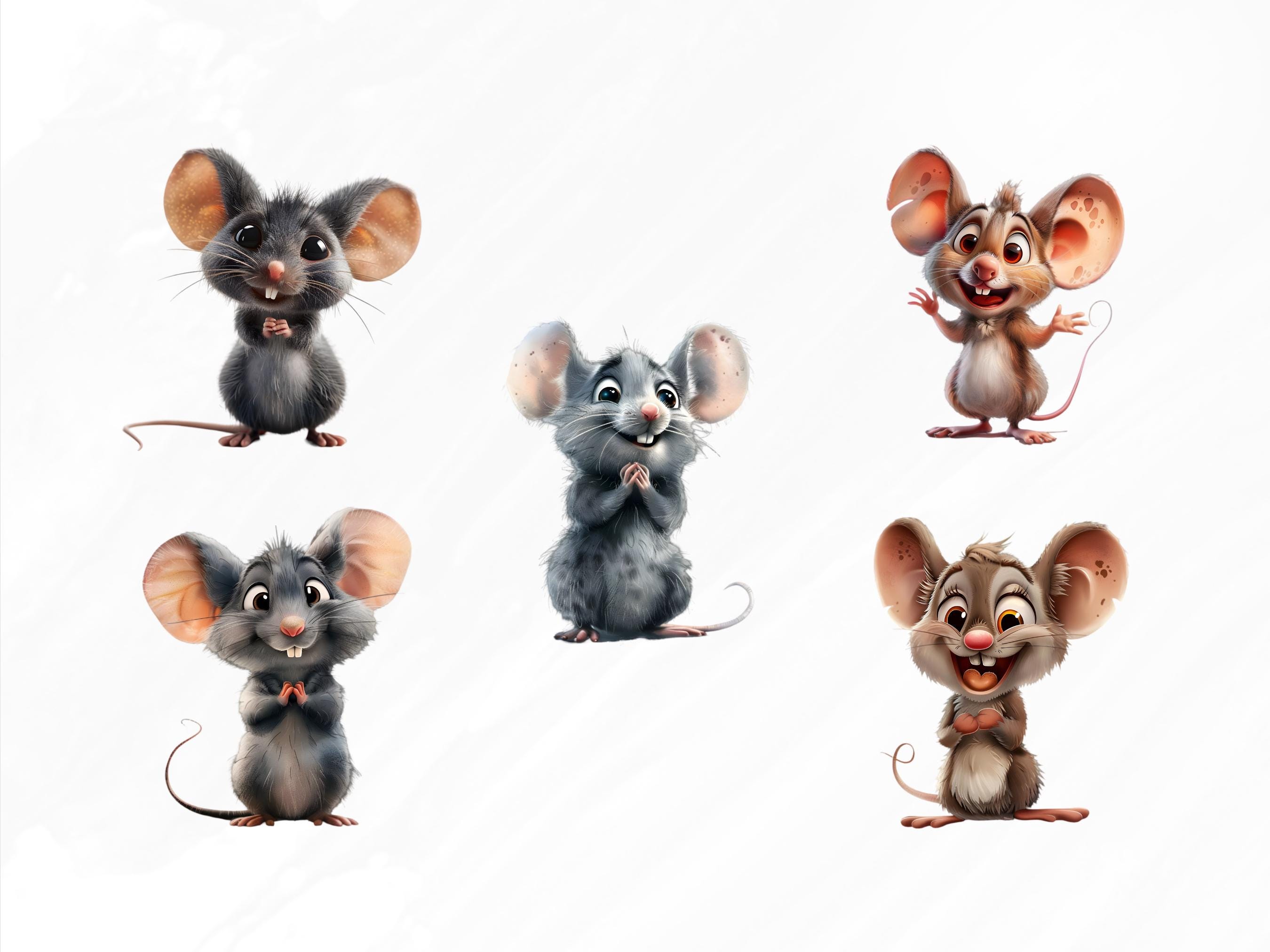 Cute Funny Mouse Clipart, Mouse Rat Clipart PNG, Funny Animal Clipart ...