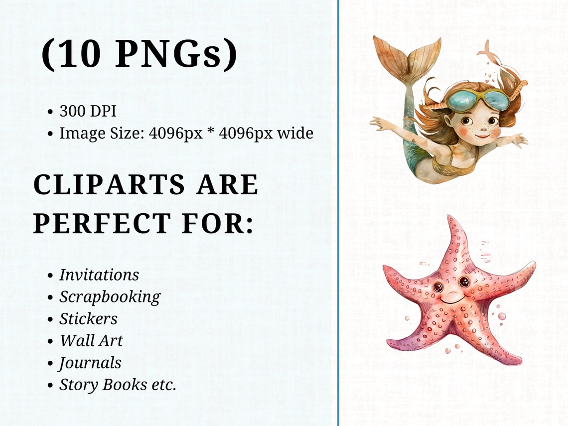 Under the Sea Clipart Bundle, Cute Sea Animals PNG, Ocean Sea Animals ...