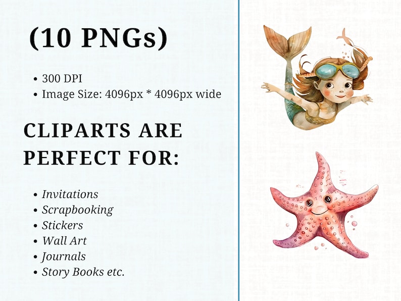 Under the Sea Clipart Bundle, Cute Sea Animals PNG, Ocean Sea Animals ...