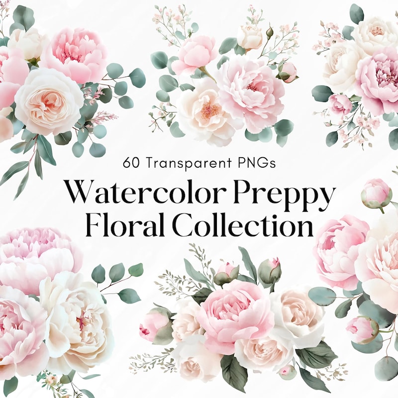 Preppy Flowers - Etsy