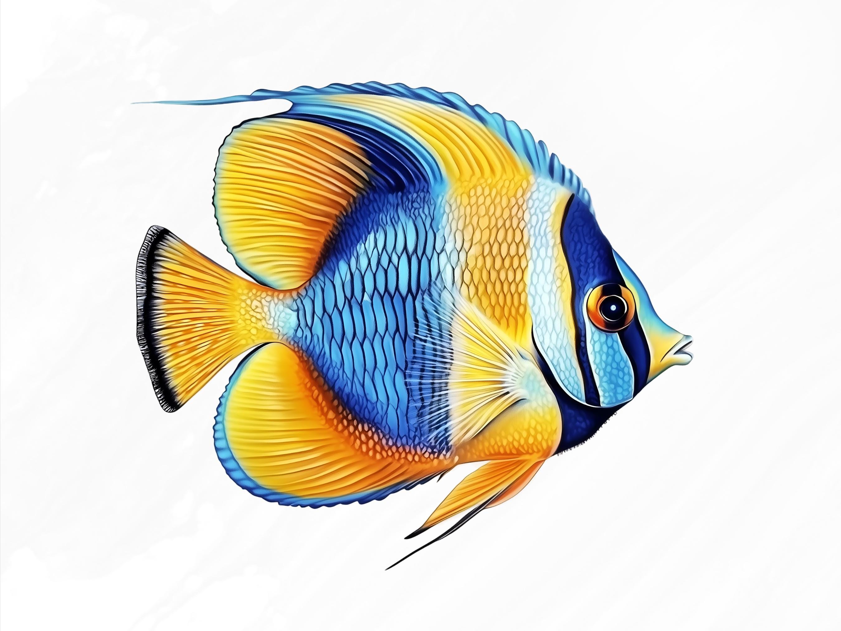 Watercolor Butterfly Fish Clipart Bundle, 28 Tropical Fish Pngs With ...
