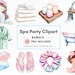 Spa Party Watercolor Clipart, Relaxing Spa Day Illustrations, Self-care ...