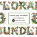 Watercolor Spring Floral Alphabet Clipart PNG, Flowers Clipart PNG ...