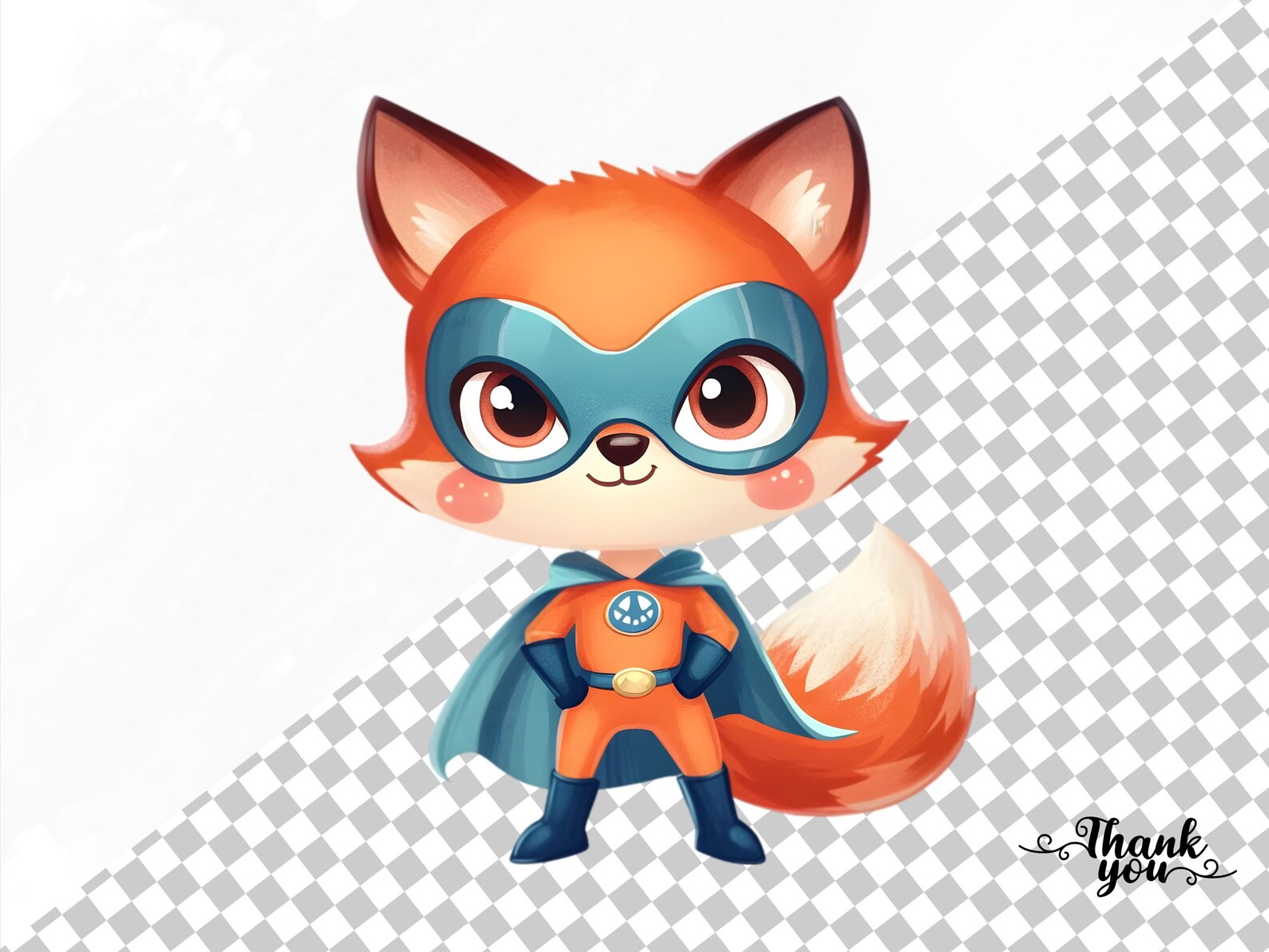 Animal Superheroes Clipart Bundle, Cute Baby Animals PNG, Safari Animal ...