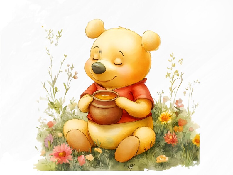 Imágenes prediseñadas clásicas de Winnie the Pooh y sus amigos, paquete ...