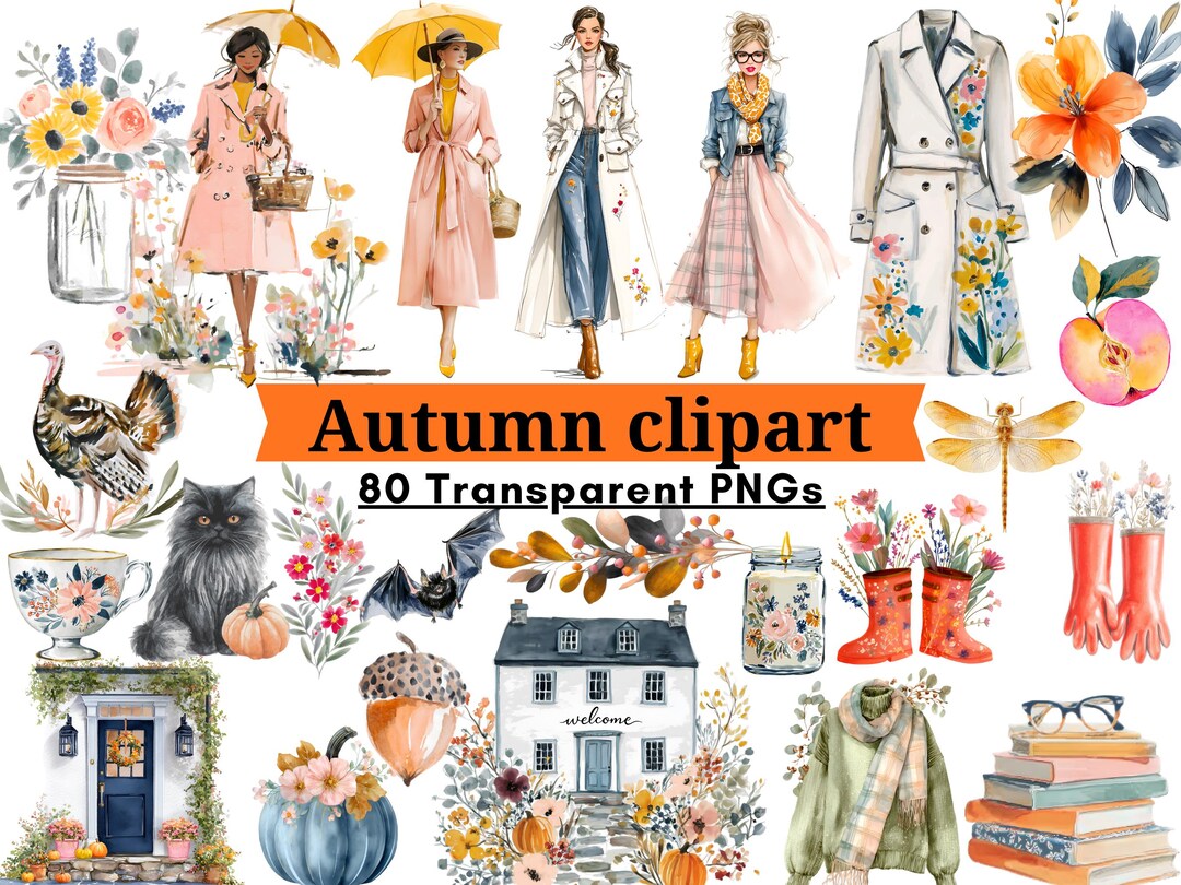 Watercolor Child & Flower Clipart Bundle, 80 PNG, Kids Illustration ...