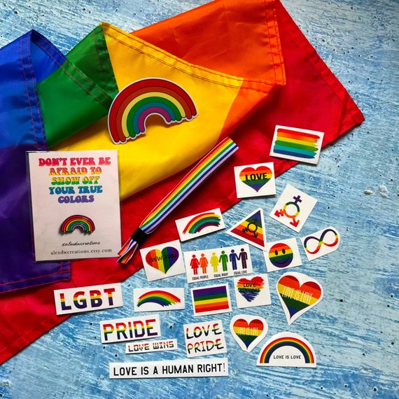 Ultimate PRIDE Set Pride Flag Pride Pin Pride Bracelet - Etsy