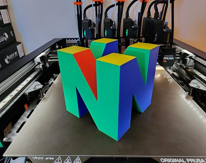 Nintendo 64 Logo 3d Printed - Etsy