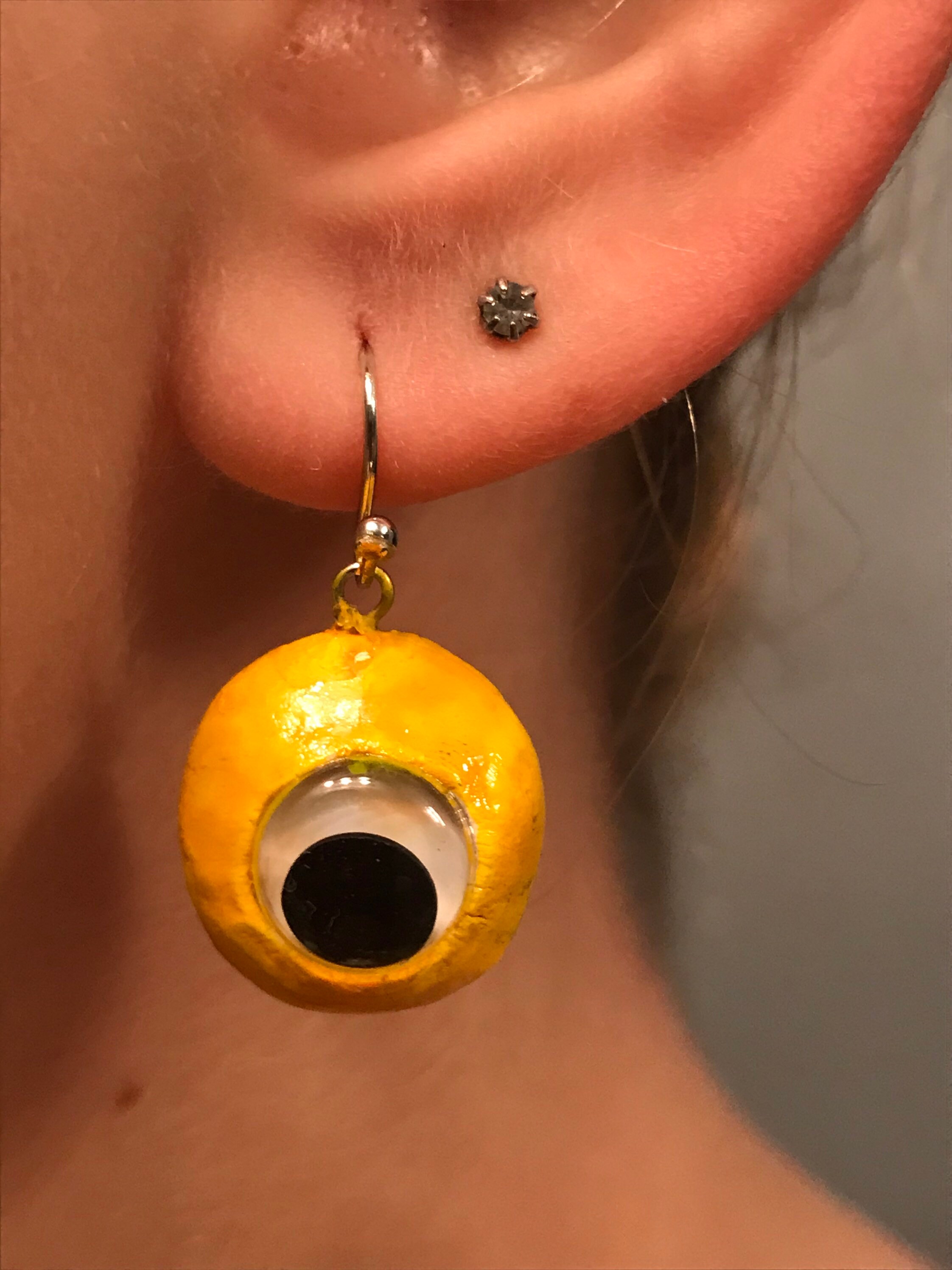 Handmade Polymer Clay Google Eyes Dangle Drop Earrings - Etsy UK