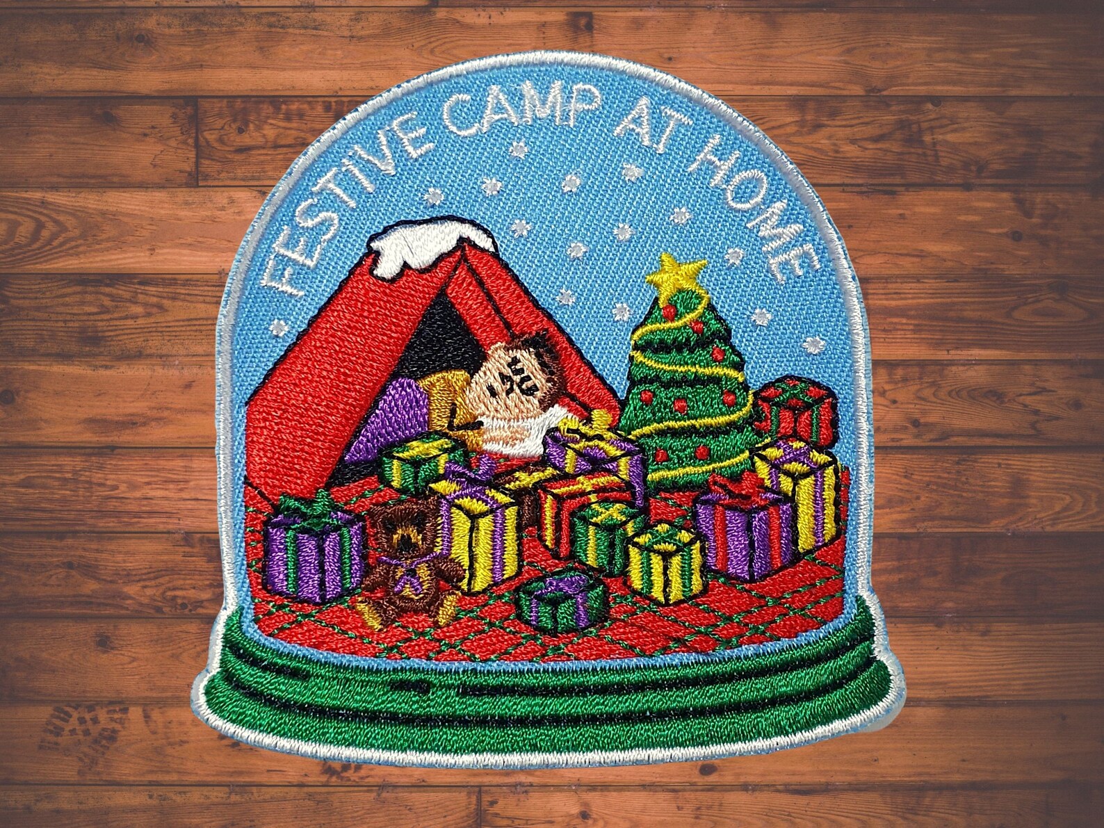 Insignia de campamento de Navidad / parche Scouts guías | Etsy