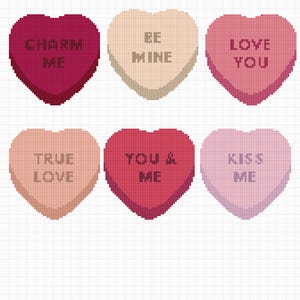 Candy Hearts - Etsy