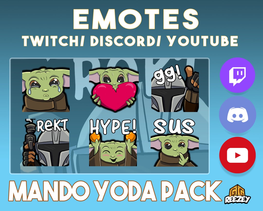Emote Twitch Emote Grogu Emote Baby Yoda Emote Baby Yoda - Etsy Canada