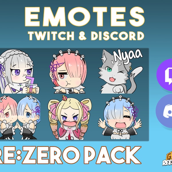 Rezero Twitch Emotes - Etsy