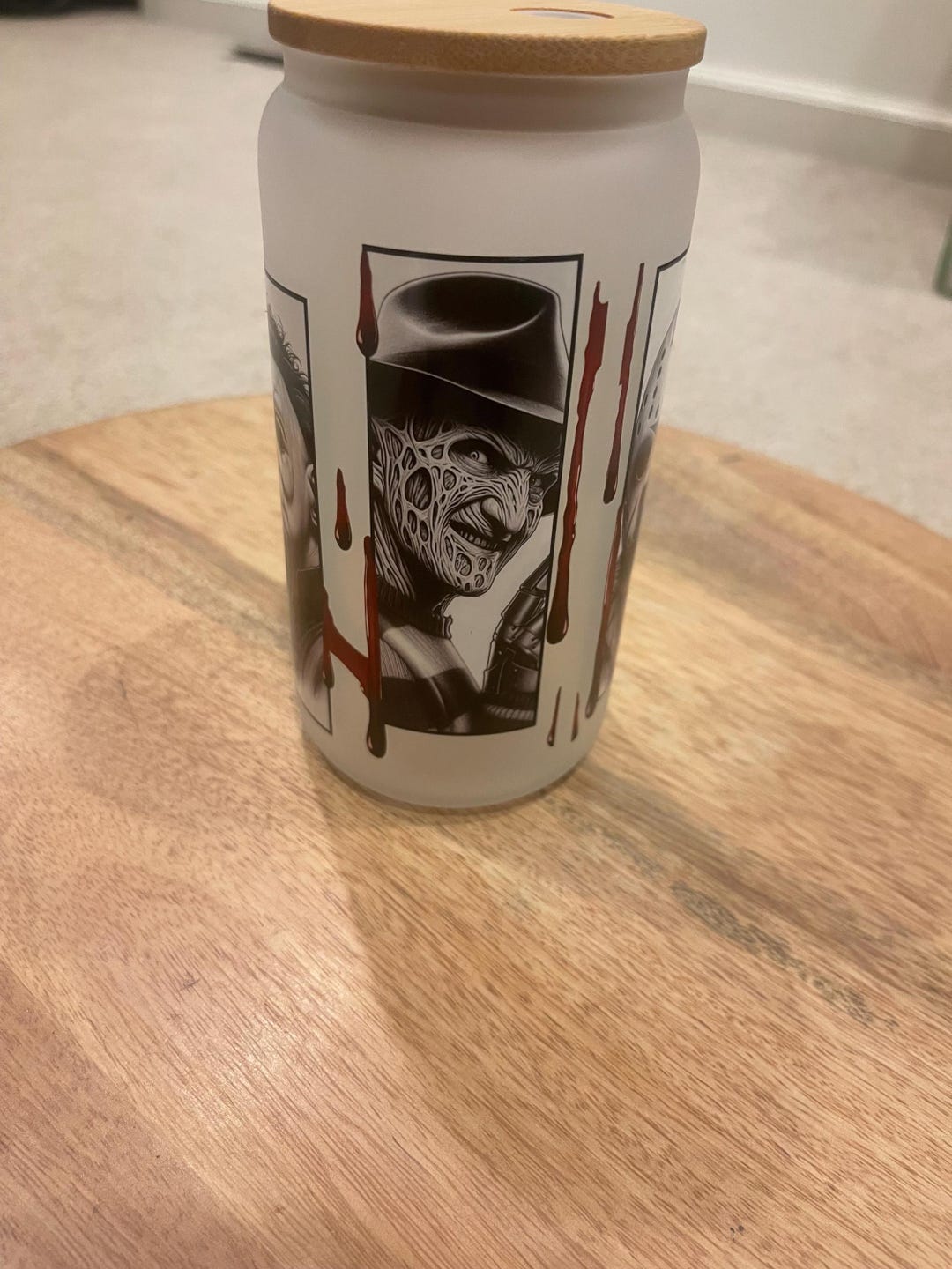 Spooky Guys Glass Tumbler - Etsy