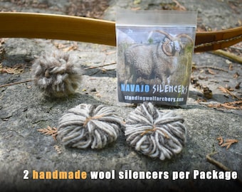 100% River Otter Fur Bow String Silencers for Traditional Recurve Bows ...