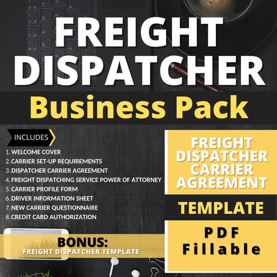 Freight Dispatch Editable Contract & Welcome Packet Pdf - Etsy